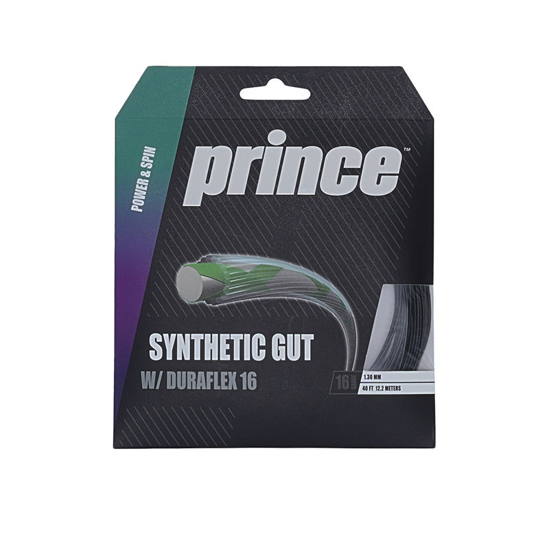 Jual Prince Synthetic Gut with Duraflex 16 Tennis String - Black ...