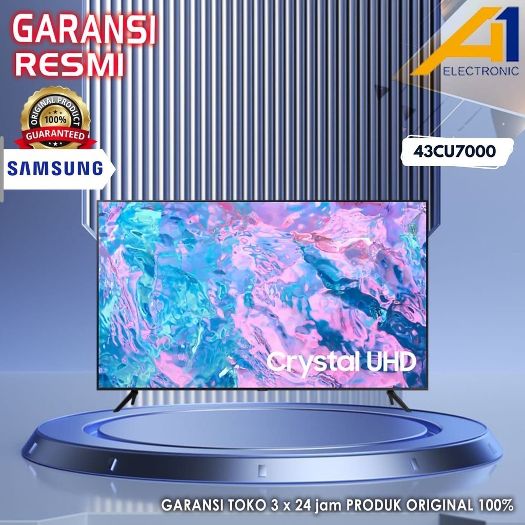 Jual LED TV Samsung 43CU7000 / 43 CU7000 Crystal 4K UHD SMART TV 43 Inch | Shopee Indonesia