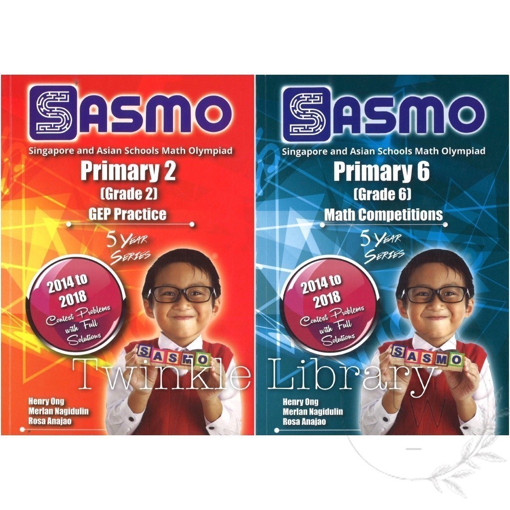 Jual BUKU FISIK SASMO Primary 2 & 6 Math Competitions (Grade 2 & 6) GEP ...