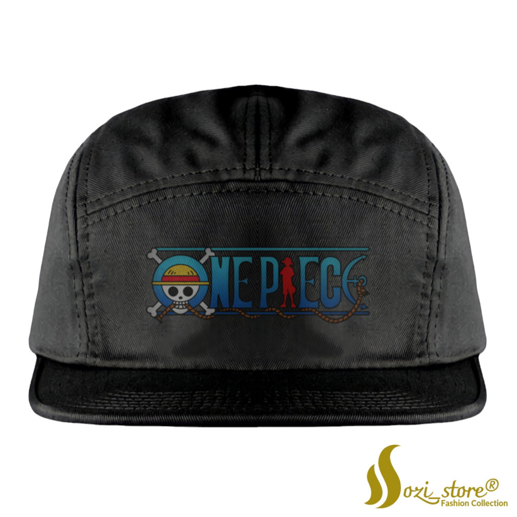 Jual Topi 5 Panel Distro Logo Anime One Piece Topi Snapback Polocaps ...