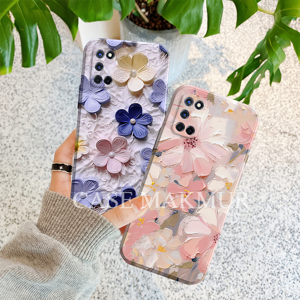 Jual Cassing Untuk Oppo A52 A92 A72 Silicone Fl0wer Case Custom ...