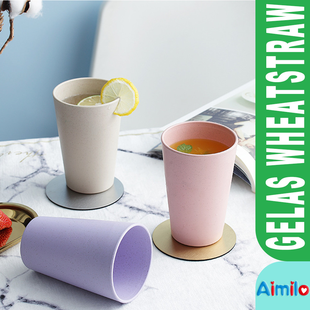 Jual Gelas Wheat Straw Kopi Mug Cangkir | Gelas Gandum Kokoh | Mangkok ...