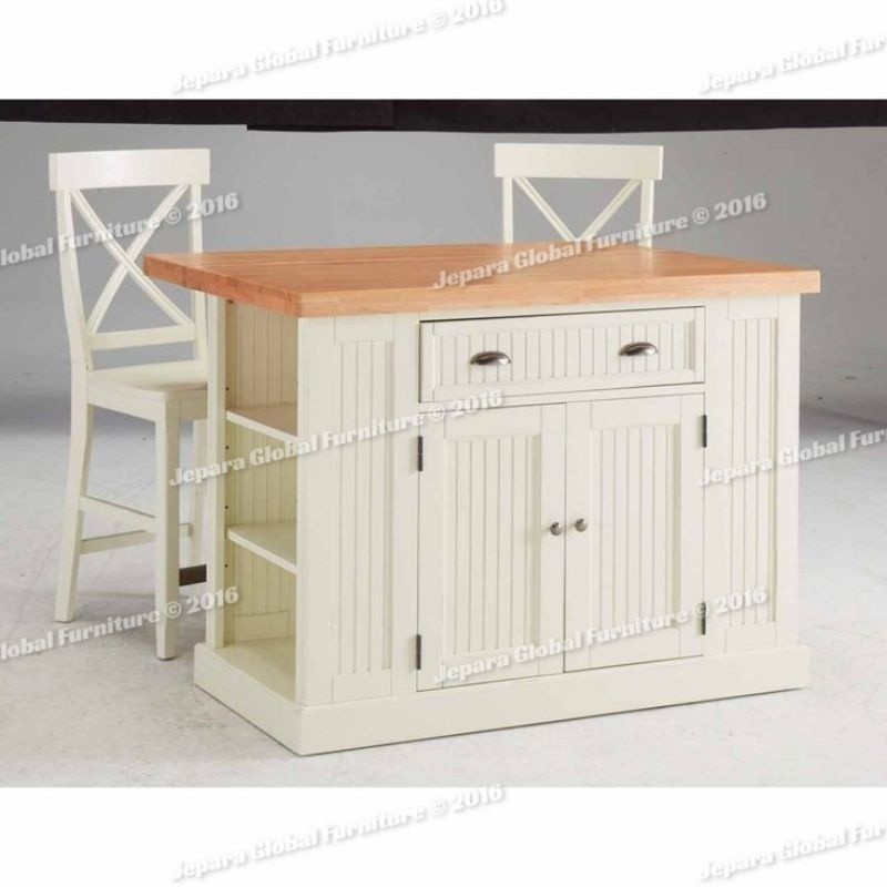 Jual Kitchen island Meja dapur Duco salur dan Kursi 2pcs (meja dapur ...