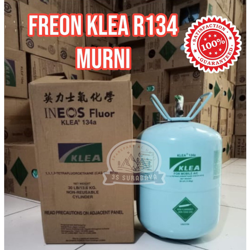Jual Freon Klea R134 A Tabung 13.6 Kg Murni 100%! Ac Mobil Ac Kulkas ...