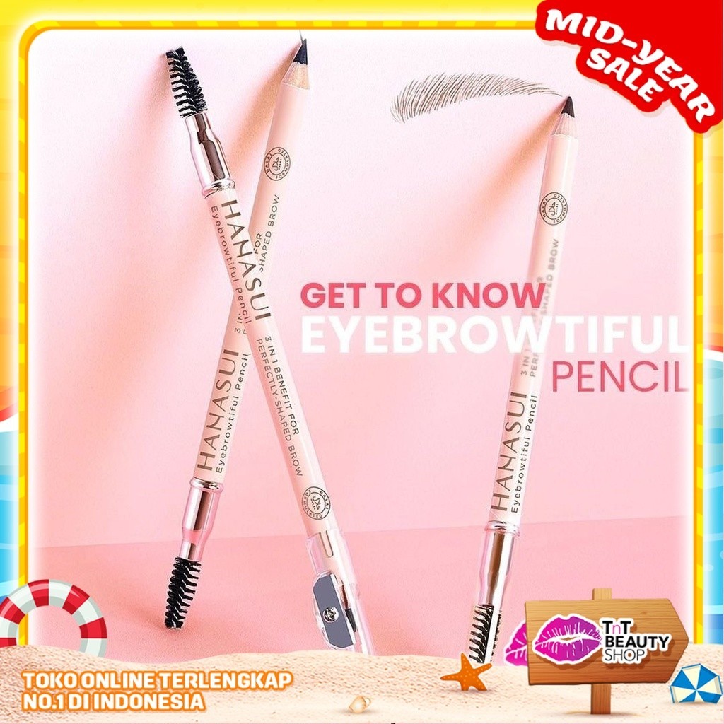 Jual Hanasui Eyebrowtiful Pencil - Pensil Alis - Brow | TnT Beauty Shop ...