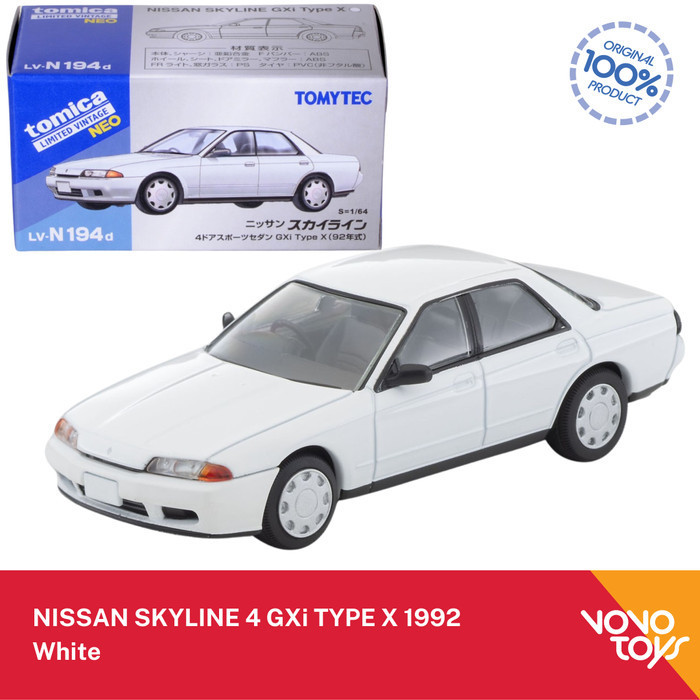 Jual Tomica Limited Vintage TLV-N194d Nissan Skyline 4 GXi Type X 1992 ...