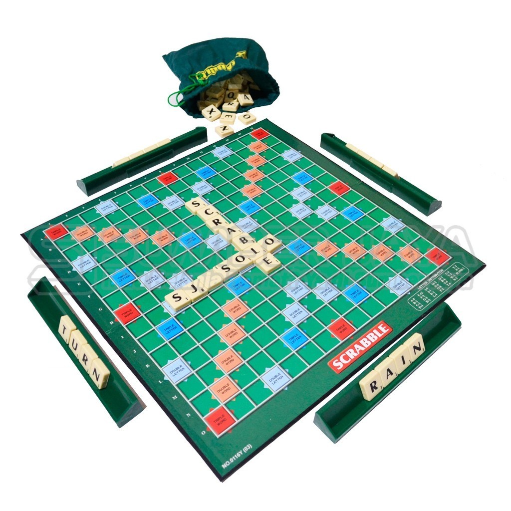 Jual Scrabble Original Board Game Permainan Edukasi Anak Scrabble Kartu ...