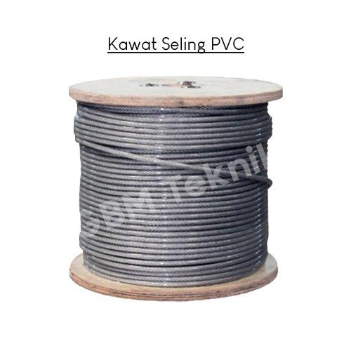 Jual Kawat Seling Lapis PVC Dia. 3x5MM Galvanis / Wire Rope PVC 3x5MM | Shopee Indonesia
