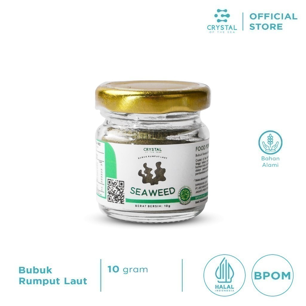 Jual CRYSTAL OF THE SEA Seaweed Bubuk Rumput Laut Halal BPOM 10GR ...