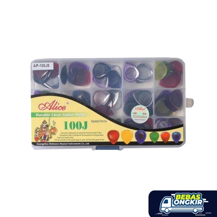 Jual PICK GITAR ALICE AP-100JS [SMALL] 1 BOX | Shopee Indonesia