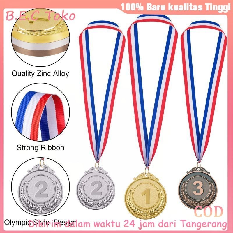 Jual Medali Warna Emas/Perak/Perunggu Mendali Penghargaan Lomba Gold ...
