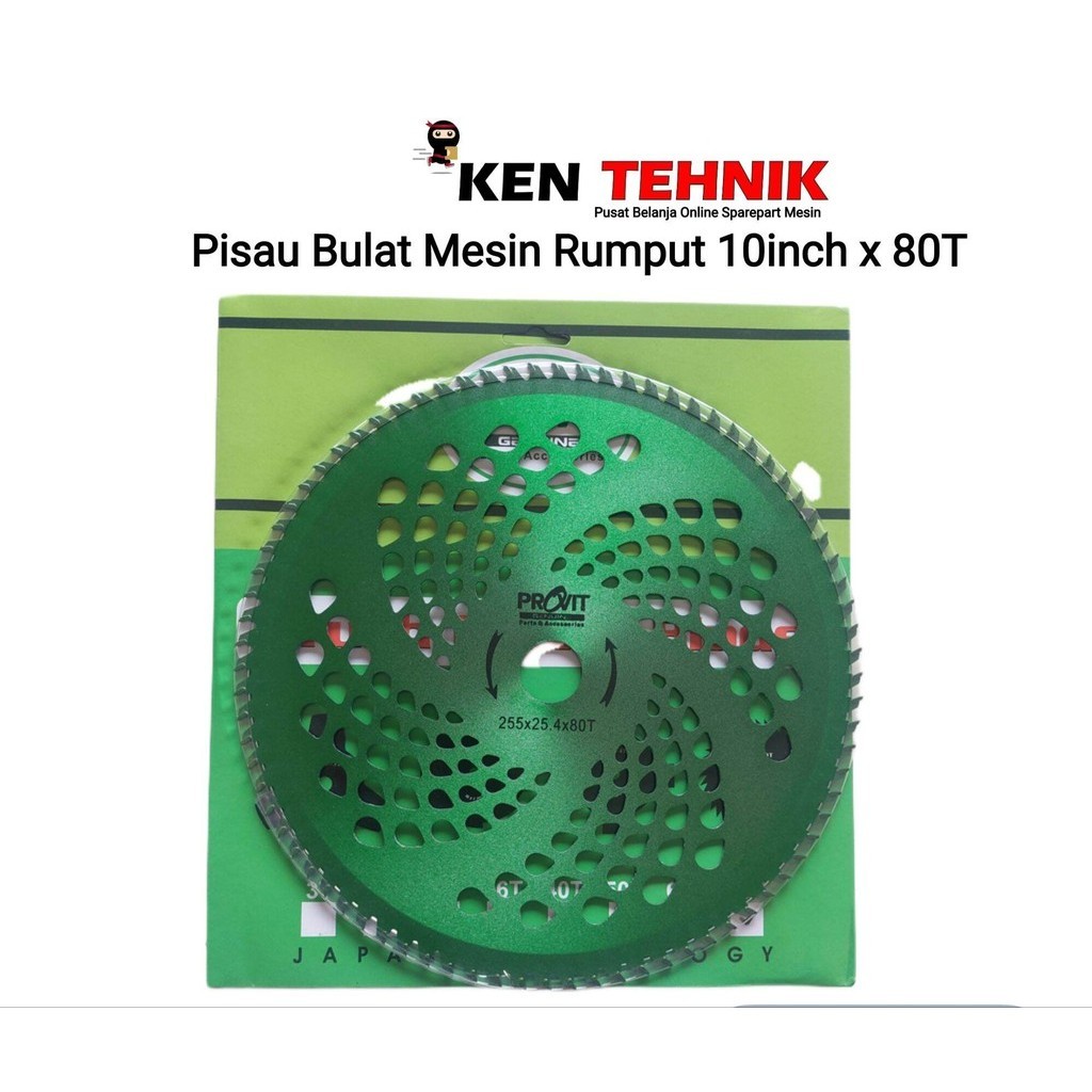 Jual Pisau Bulat Mesin Potong Rumput 80T mata 10inch | Shopee Indonesia
