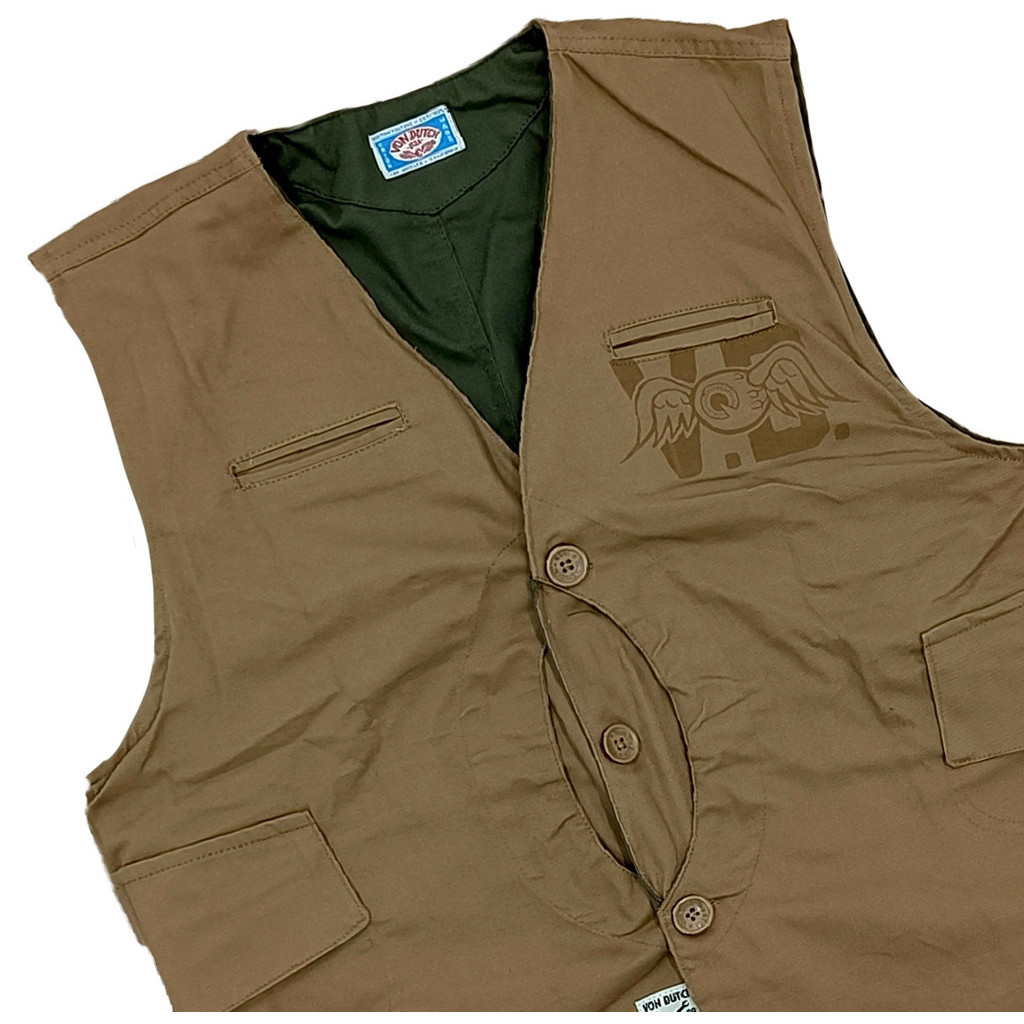 Jual Von Dutch Vest 1039 Army Green | Shopee Indonesia
