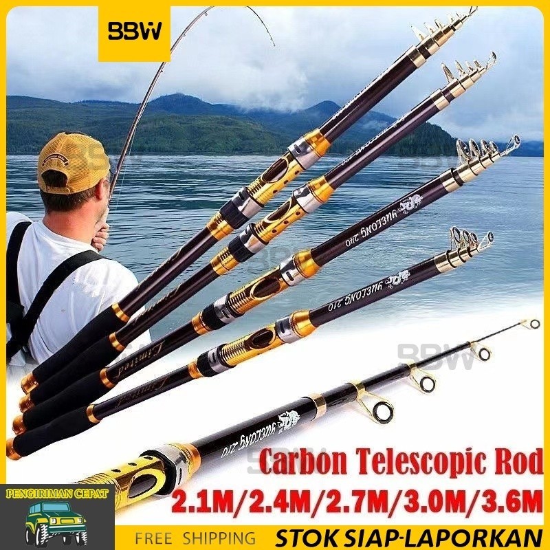 Jual Joran Pancing 2.1M-3.6M Fishing Rod Pancingan Glass Fiber Joran ...