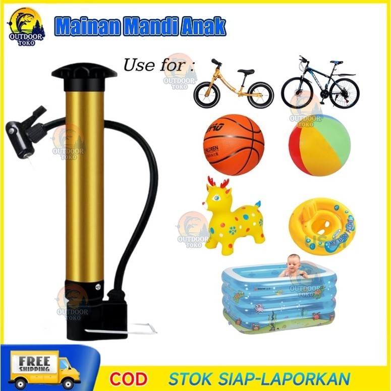 Jual POMPA ANGIN SEPEDA MINI PORTABLE / POMPA BAN SEPEDA / POMPA BOLA ...
