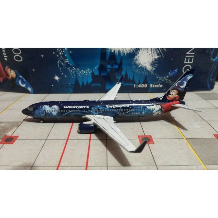 Jual DIECAST PESAWAT TERBANG Westjet B737-800 C-GWSZ Disney By Phoenix ...