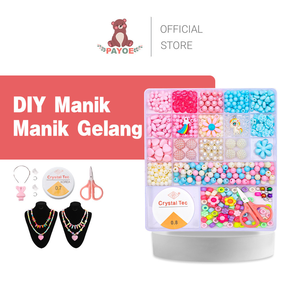 Jual PAYOE DIY Beaded Manik Manik Gelang Kalung Mainan Kreatifitas Anak ...