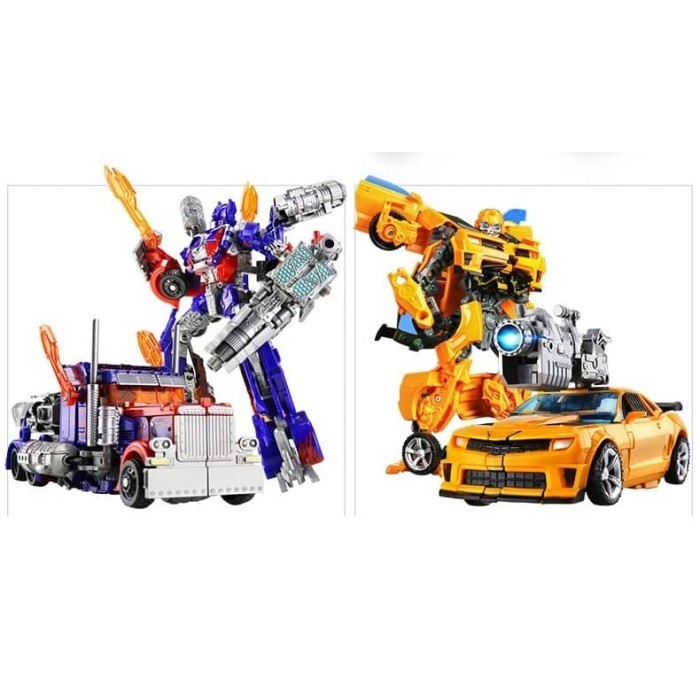 Jual Mainan Anak Laki-Laki Robot 2in1 Transformer Bumblebee Optimus Prime - Bumble Bee x1 ...