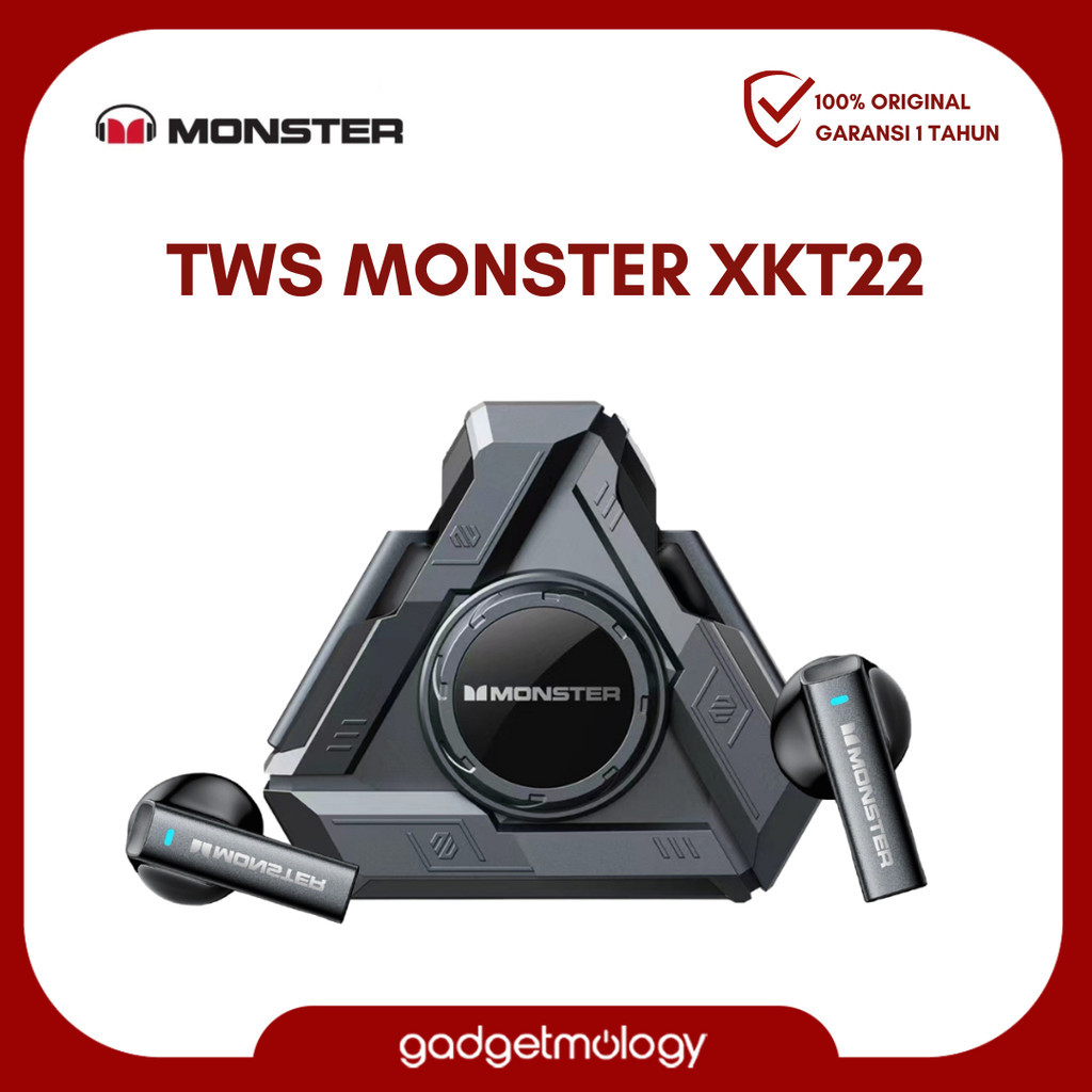 Jual Monster XKT22 TWS Wireless Bluetooth Earphones Gaming Headphones ...