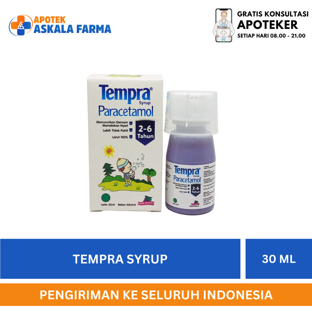 Jual Tempra Sirup 30 ml / Penurun Demam Anak | Shopee Indonesia