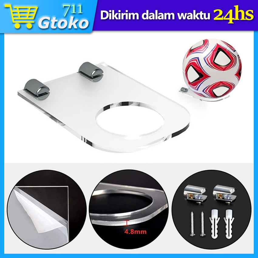 Jual Rak Bola Dinding Akrilik Ball Display Holder Tempat Bola Basket ...