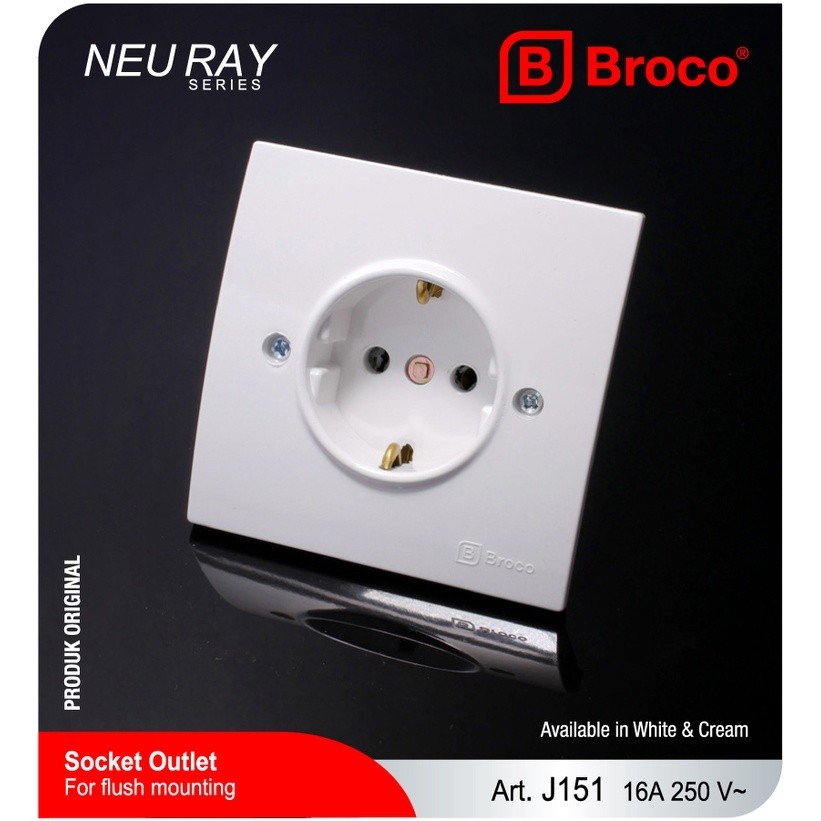 Jual Garansi Stop Kontak Broco Neu Ray / Colokkan Broco Neu Ray - J151 Murah | Shopee Indonesia