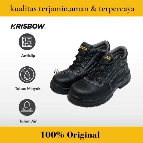 Jual Krisbow Hercules Sepatu Pengaman 6 inci Srss - Hitam ( 39 - 40 ...