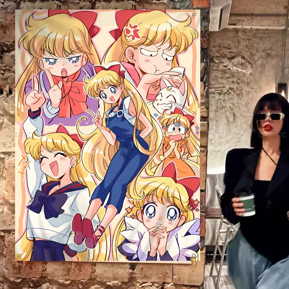 Jual Anime S-Sailor M-Moon Retro Flags Multiple Choice Living Studio ...