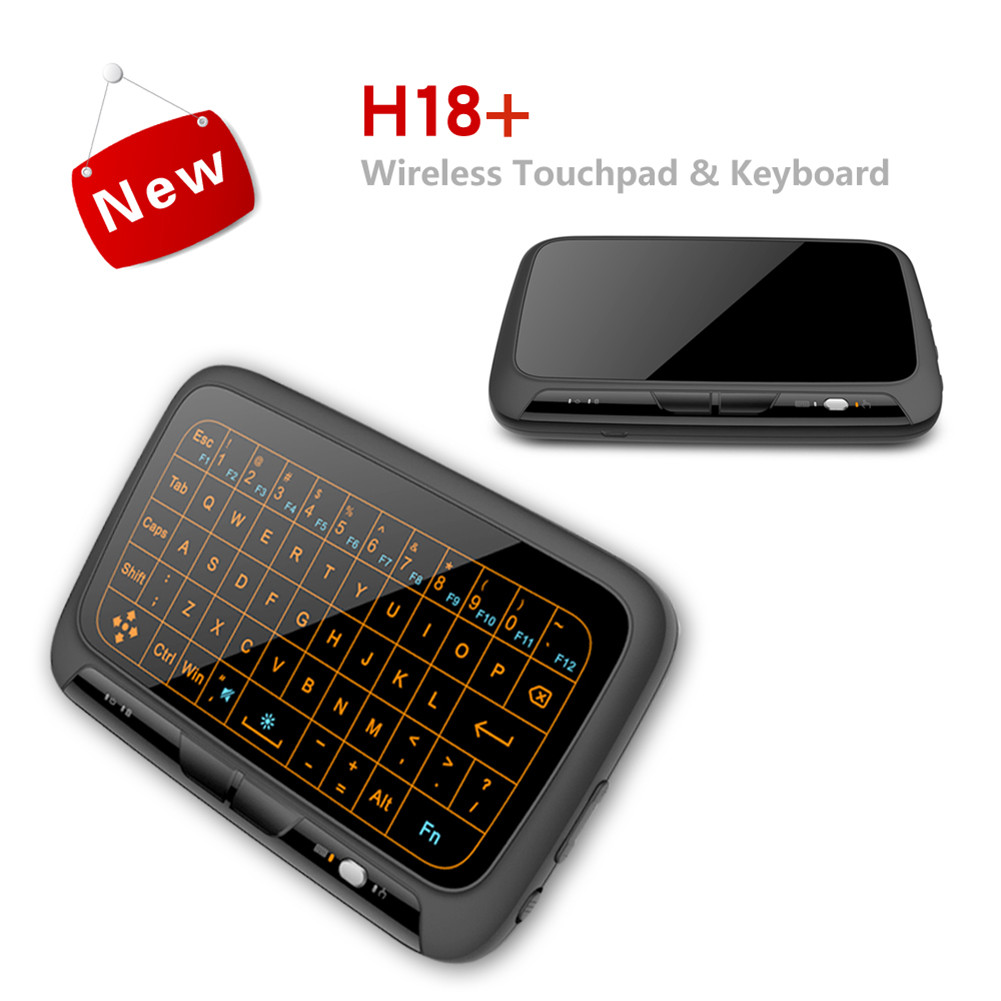 Jual H18 Mini Full Touch Screen 2.4GHz Air Mouse Touchpad Backlight ...