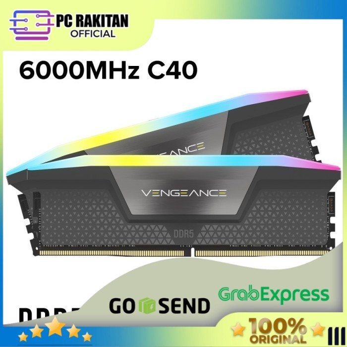 Jual CORSAIR RAM VENGEANCE RGB DDR5 64G(2X32GB) CMH64GX5M2B6000Z40 AMD EXPO | Shopee Indonesia