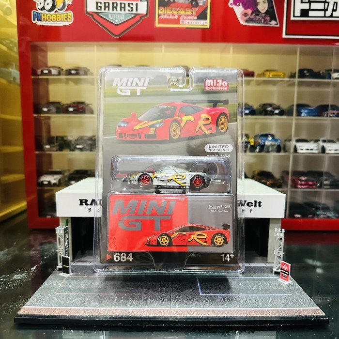 Jual Mini GT CHASE 684 Mclaren F1 GTR 1996 Presentation Mijo Exclusive ...