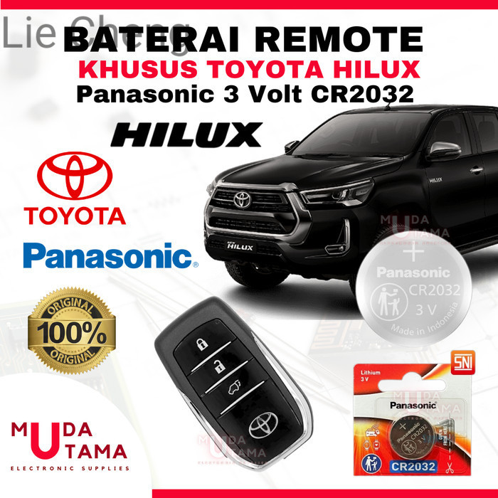 Jual LC Baterai Remote TOYOTA HILUX - ORIGINAL PANASONIC CR2032 ...