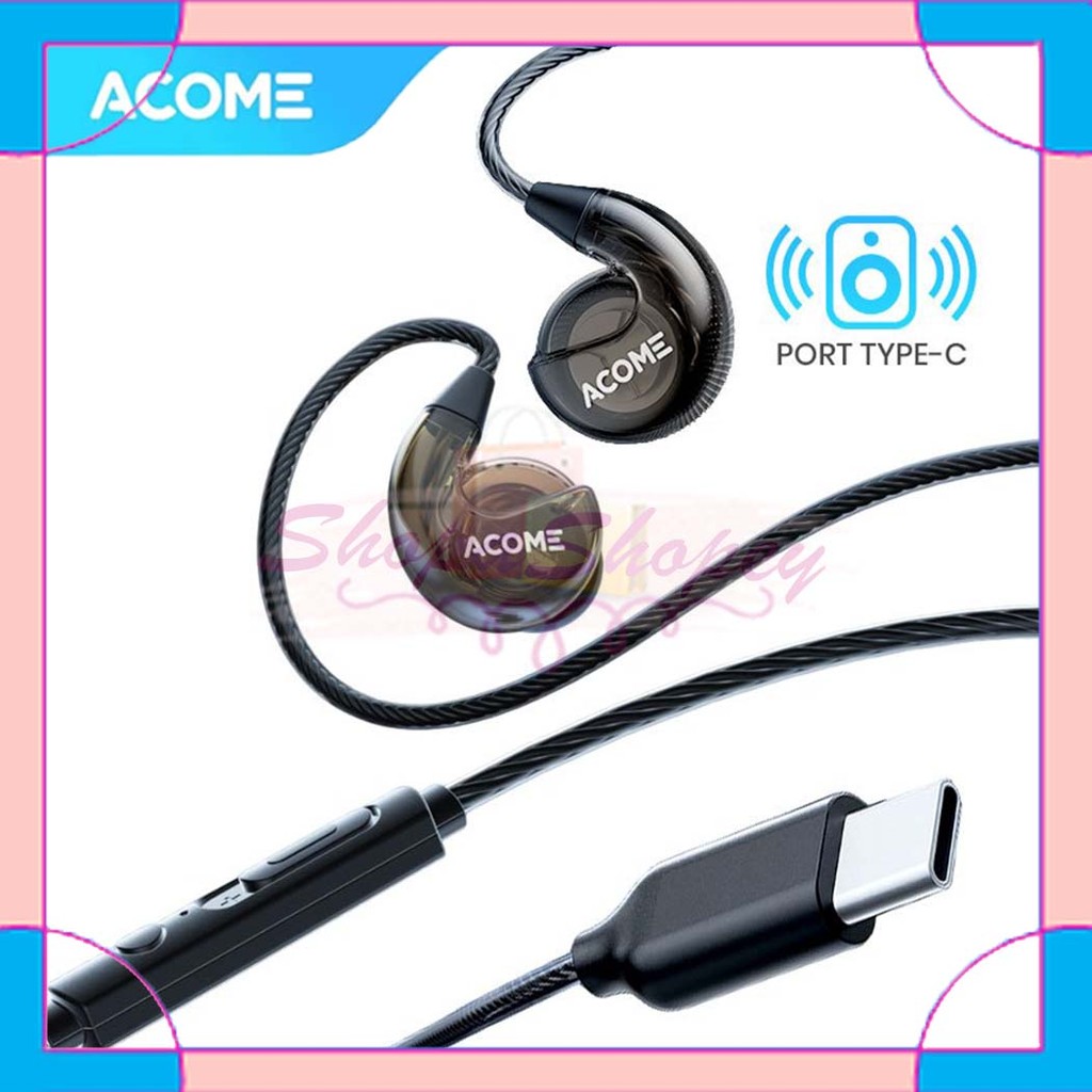 Jual ACOME ACE01 Pro 3D Subwoofer Headphone Earphone Headset Type-C ...