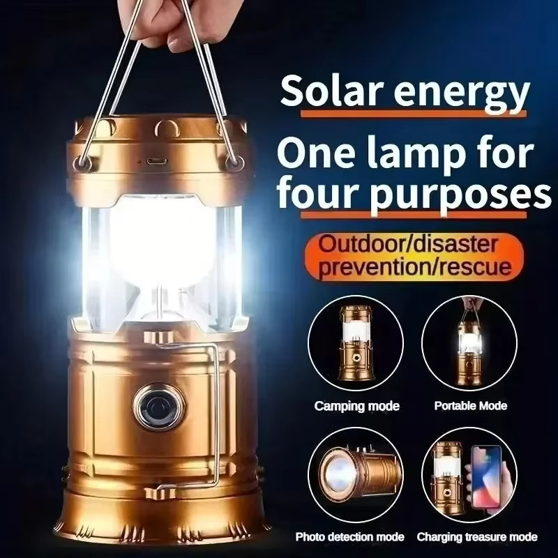 Jual Lampu Camping Emergency Led Tenaga Surya Lentera Gantung Solar Kualitas Super Terang ...