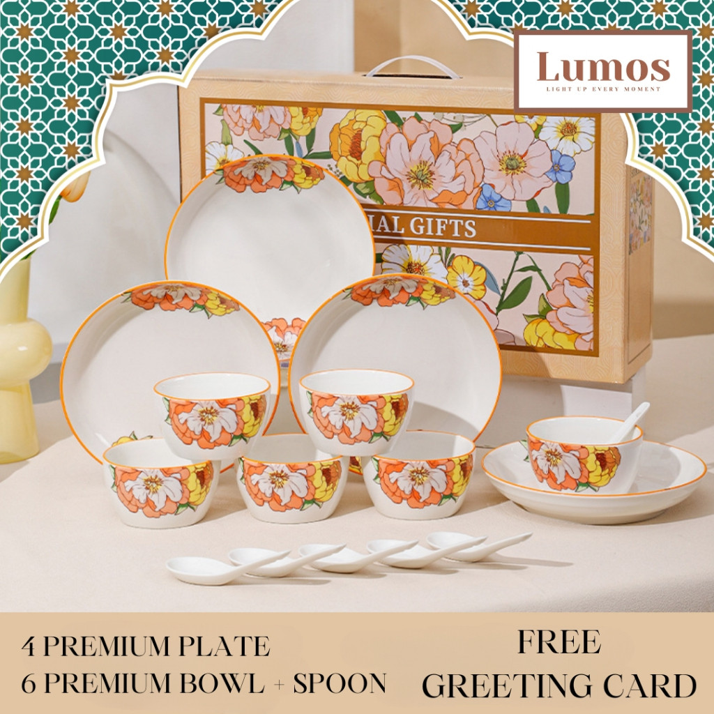 Jual LUMOS Hampers Parcel Premium Idul Fitri Lebaran 6 Mangkok 4 Piring ...