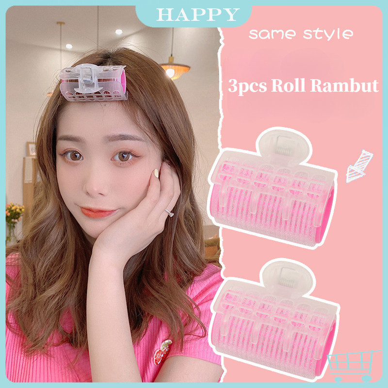 Jual （Ready）ROLL RAMBUT JEPIT 1 SET ISI 3PCS / HAIR ROLLER /Roll Rambut Jepit/Roll Poni Jepit ...