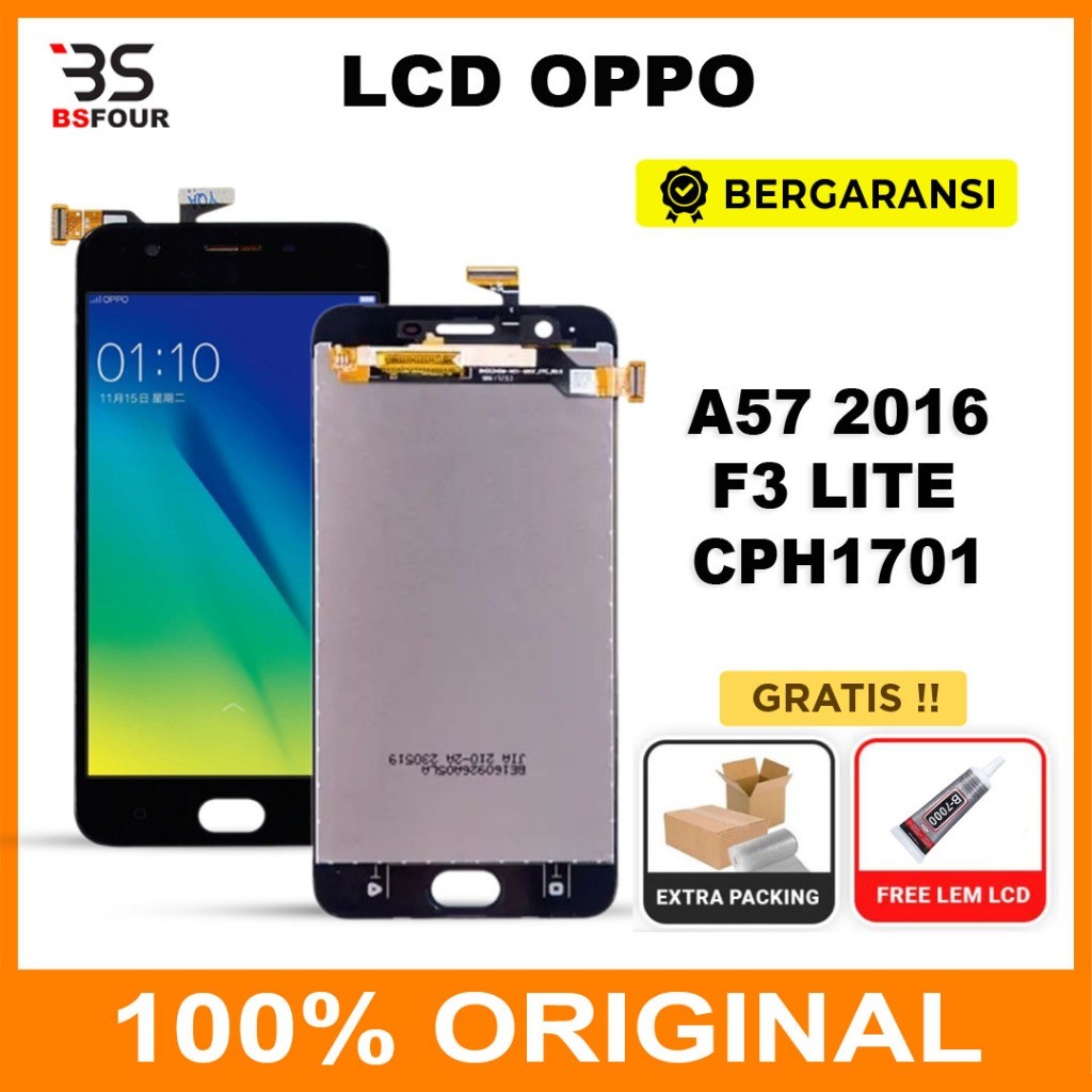 Jual LCD OPPO A57 2016 / F3 LITE / CPH1701 FULLSET TOUCHSCREEN | Shopee ...