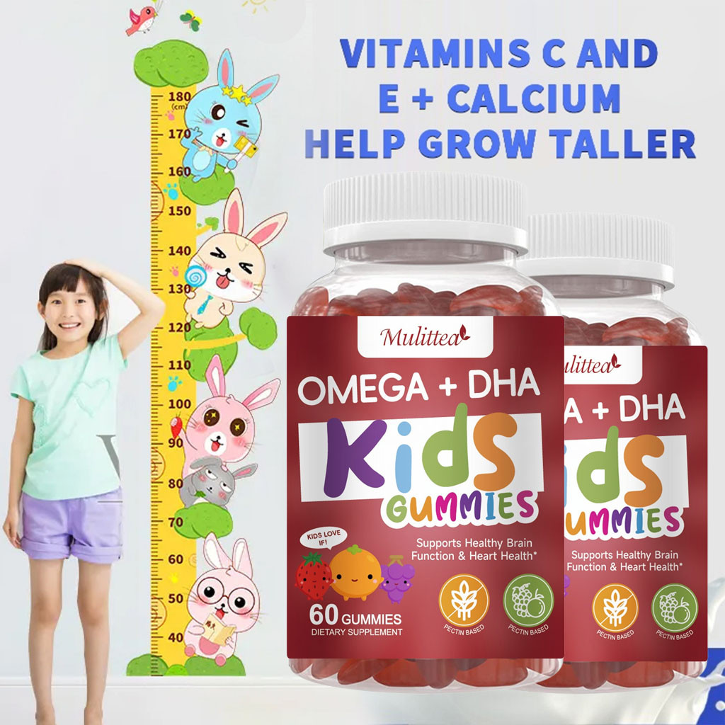 Jual Mulittea Kids Probiotics Zinc Gummies,Vitamins C for Brain ...