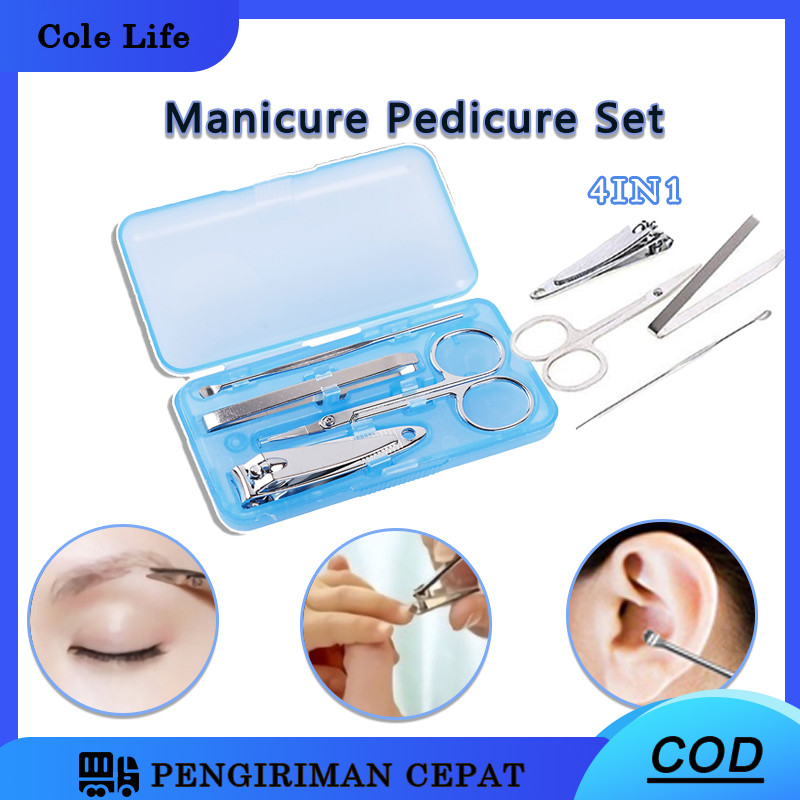 Jual Menicure Pedicure Set 4IN1 / Manicure Pedicure Alat Gunting Kuku 4 ...