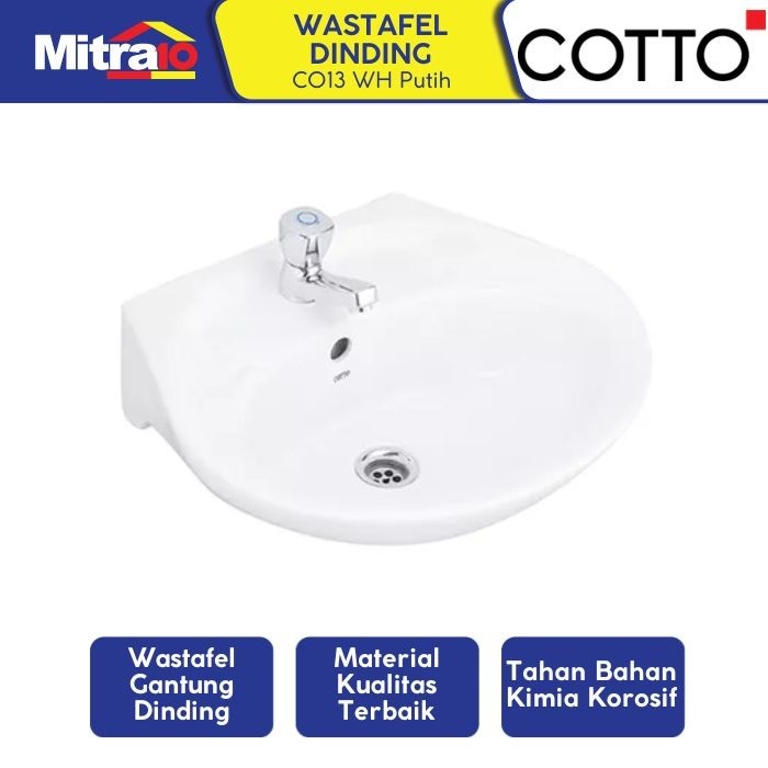Jual Cotto Wastafel Dinding C013 WH Putih | Shopee Indonesia