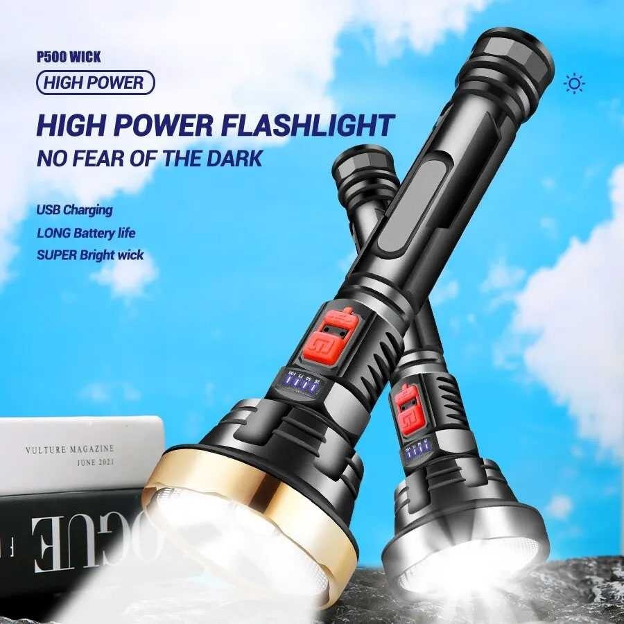 Jual Pocketman Senter LED Tactical Flashlight Rechargeable P500 500 ...