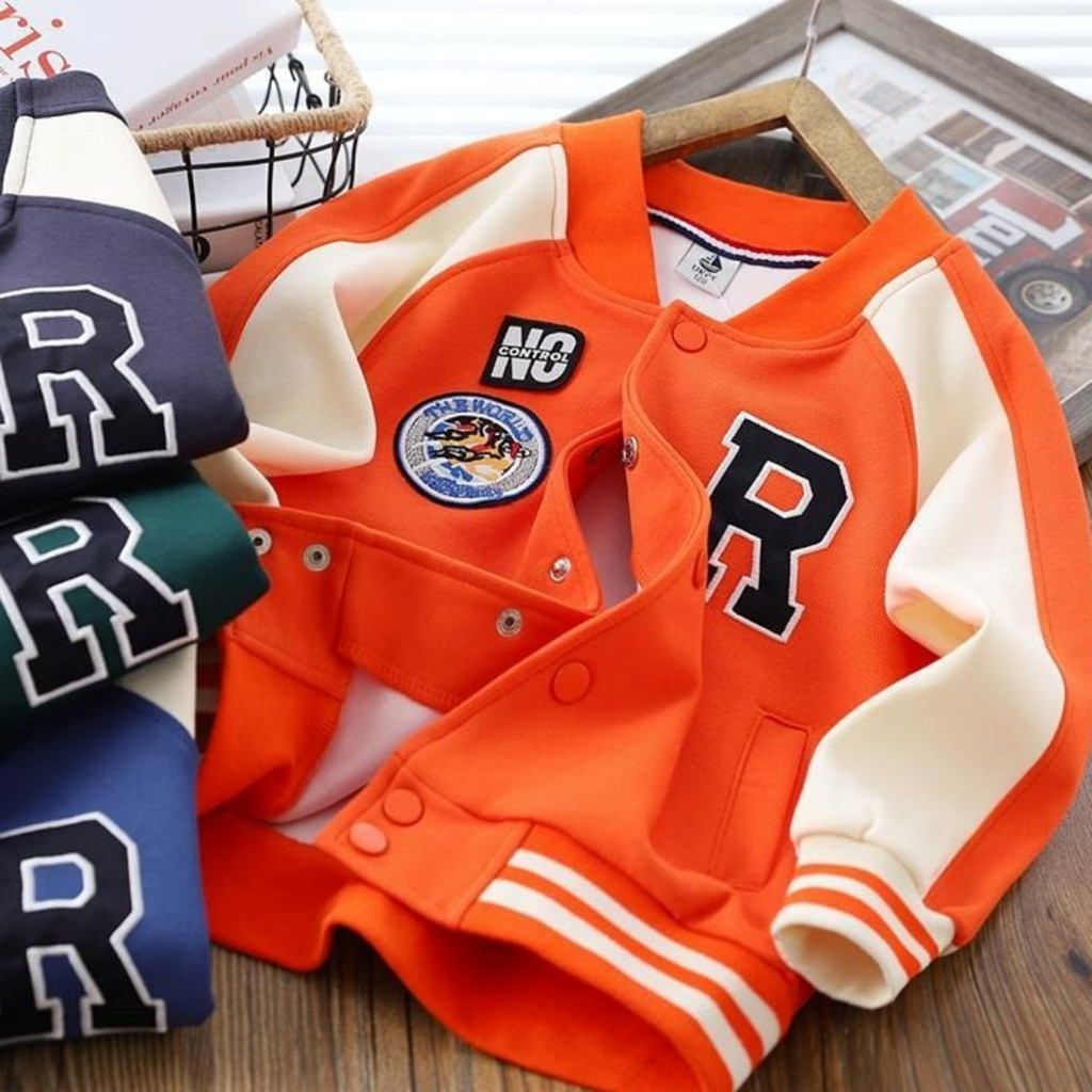 Jual Jaket Baseball Varsity Anak Remaja 1 Sampai 18 Tahun Unisex Korean ...