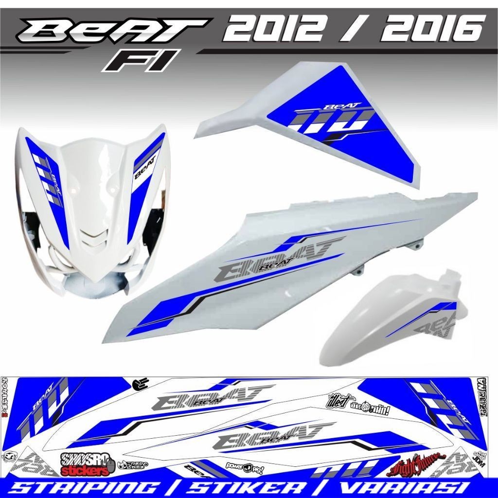 Jual VARIASI/ STRIPING MOTOR BEAT FI 110 VARIASI BEAT FI 2012 2014 / ...