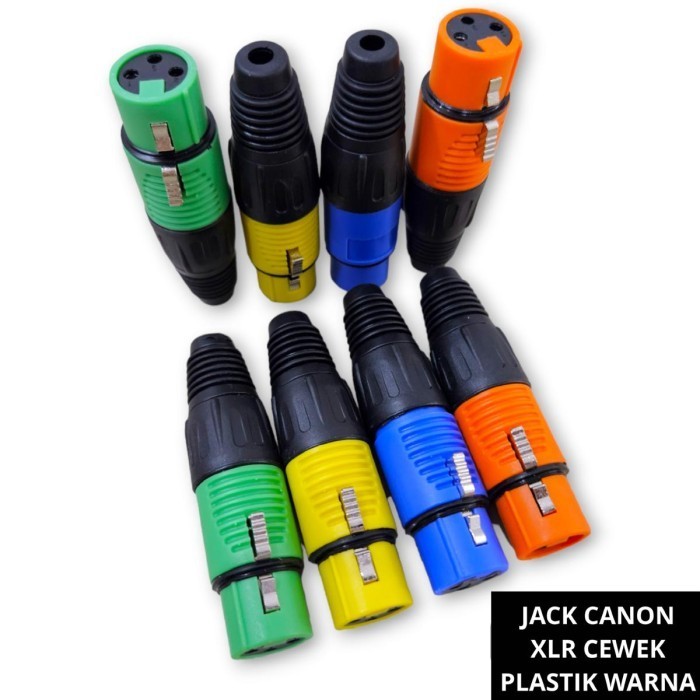 Jual Jack Canon Cewek Plastik Warna XLR Female Colokan Jak Jek Warna ...
