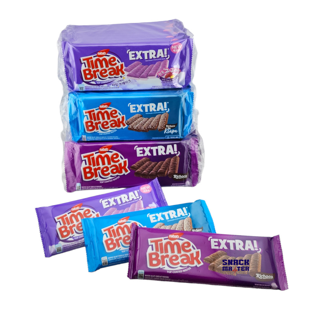 Jual Nabati Time Break Extra PACK - Netto 10bks x 48 gr | Shopee Indonesia
