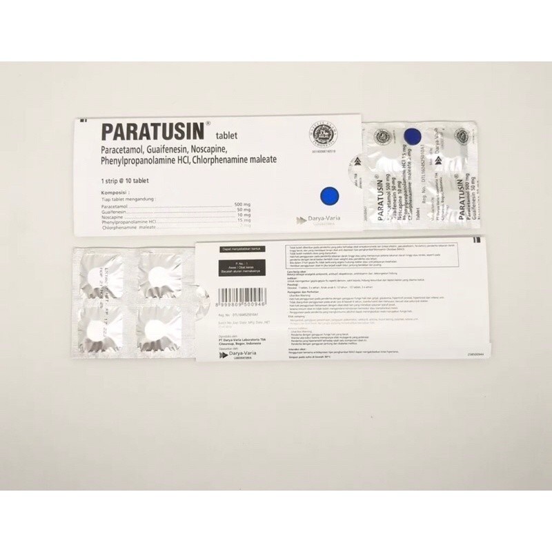 Jual Paratusin Tablet Per Lembar isi 10 Tablet / Tanjung_Pharma ...