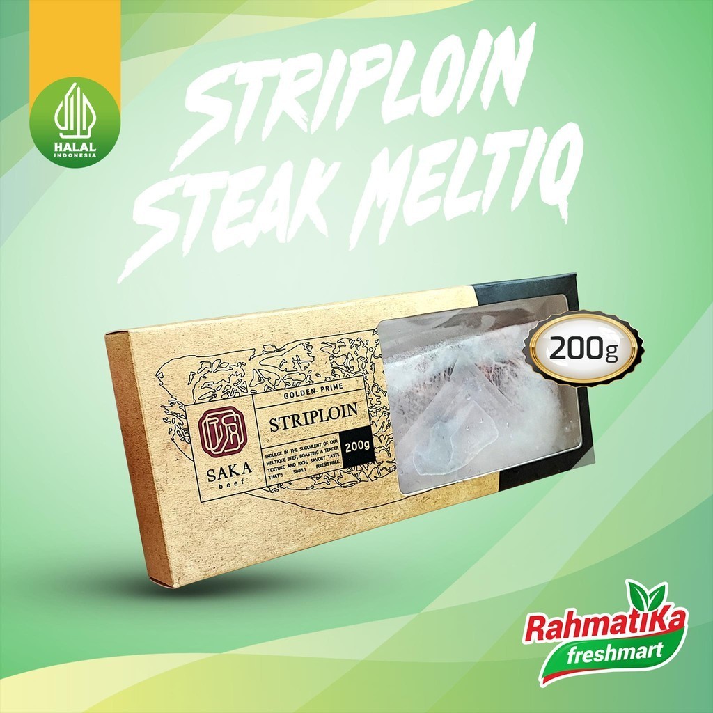 Jual Striploin Meltique Beef / Daging Steak Sapi 200 gram | Shopee ...