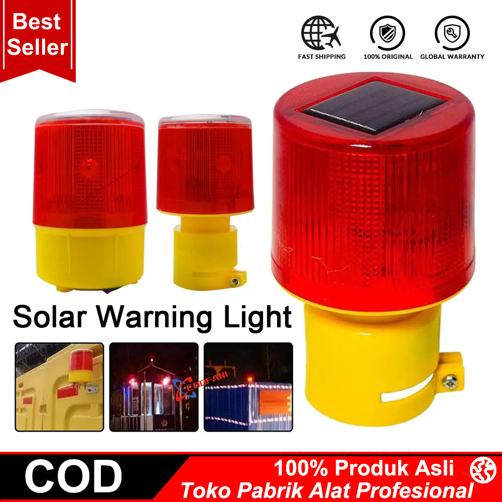 Jual Daya Surya Lampu Peringatan Flash LED Warna Merah untuk Lalu Lintas/Perahu Lampu Kedap ...