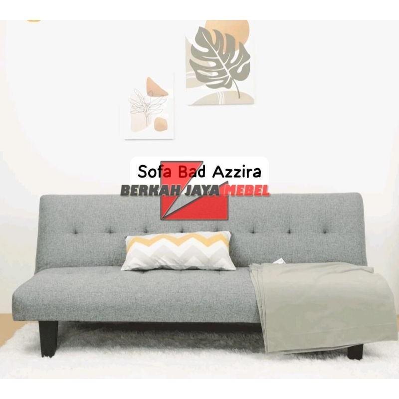 Jual (COD) Sofa Bad Azzira / Sofa Bad Murah Berkualitas / Rangka Jati ...