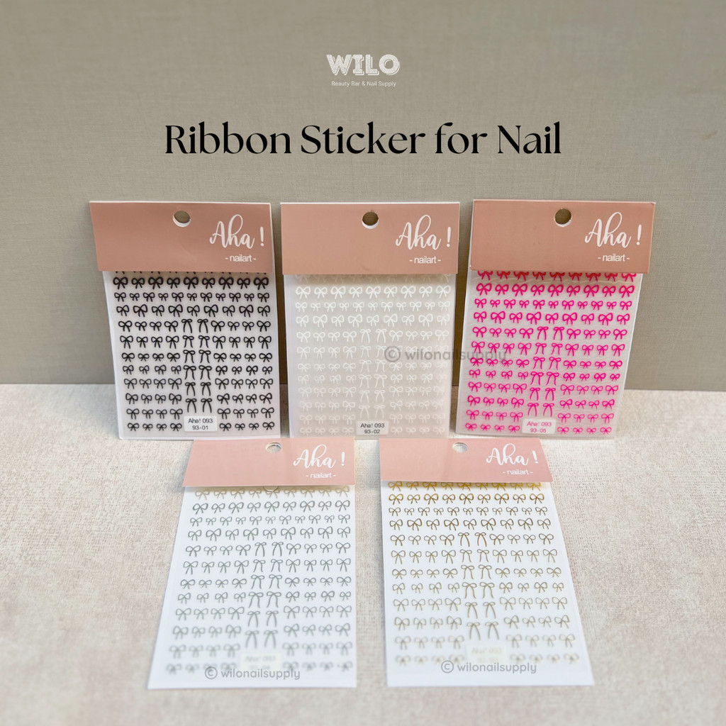 Jual Wilonailsupply RIBBON STICKER AHA ORIGINAL | Sticker Kuku Sticker ...